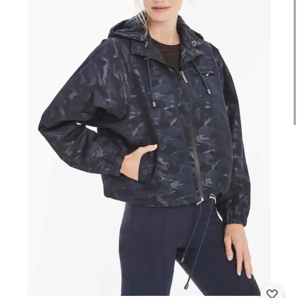 Anatomie | Jackets & Coats | Anatomie Enya Crop Hooded Rain Jacket Navy ...